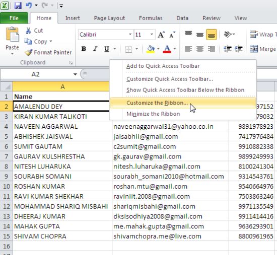 Export Excel File To An Xml Data File